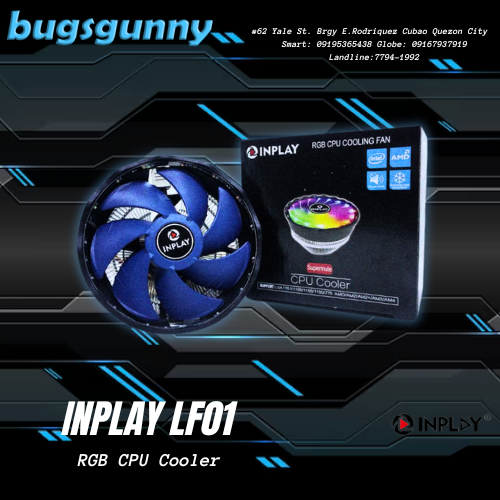 Inplay RGB CPU cooler fan LF01 heatsink | Lazada PH
