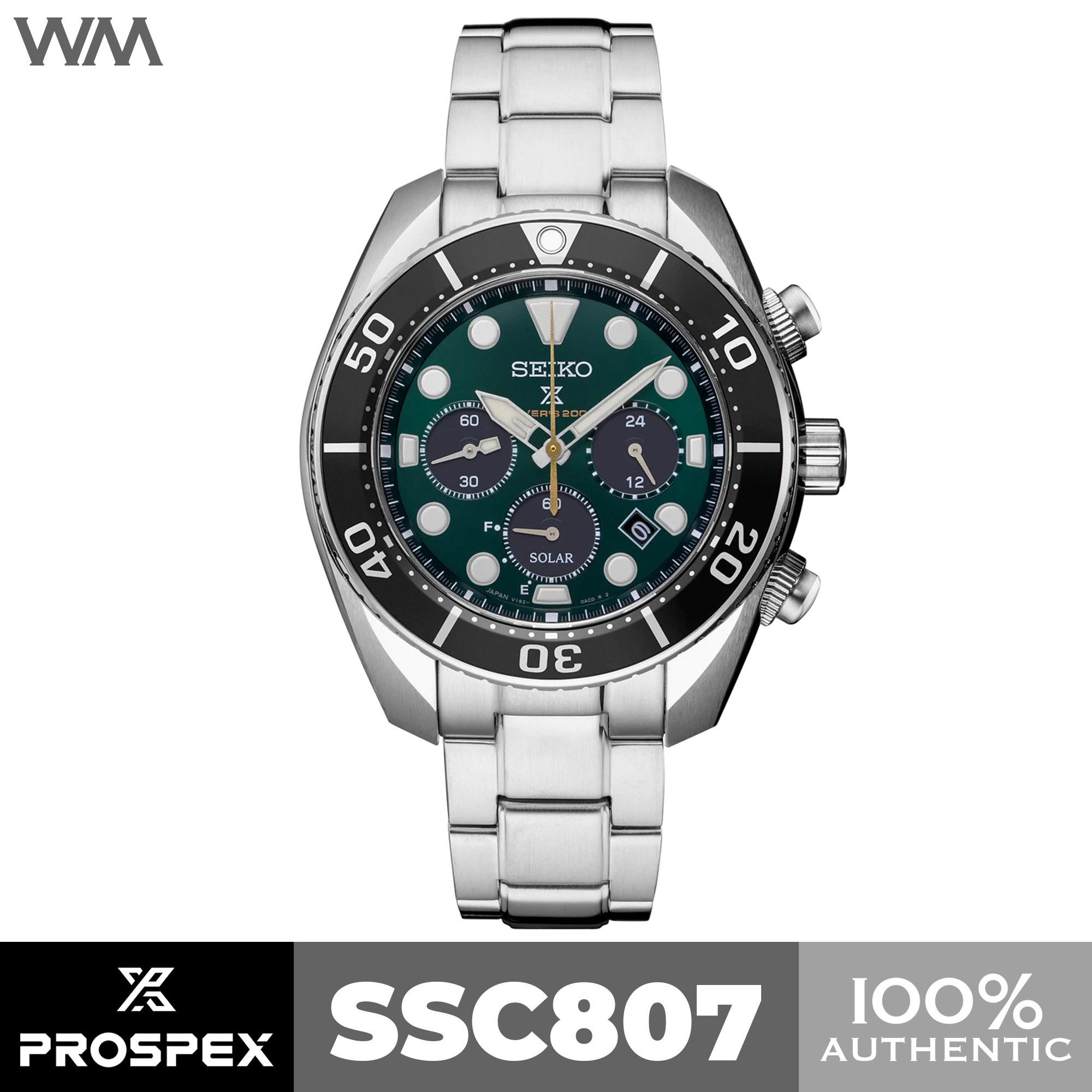 Seiko Prospex 140th Anniversary Limited Edition Sumo Green Dial Solar ...