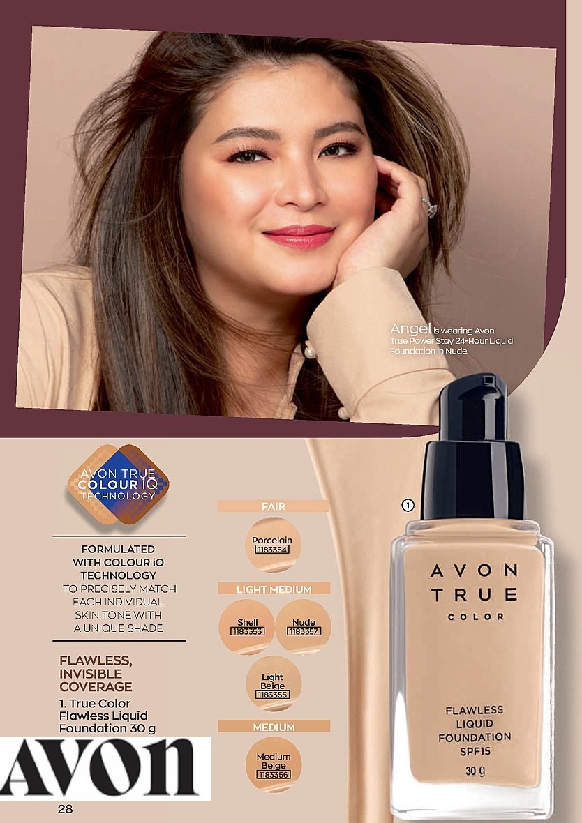 AVON TRUE COLOR FLAWLESS LIQUID FOUNDATION 30g | Lazada PH
