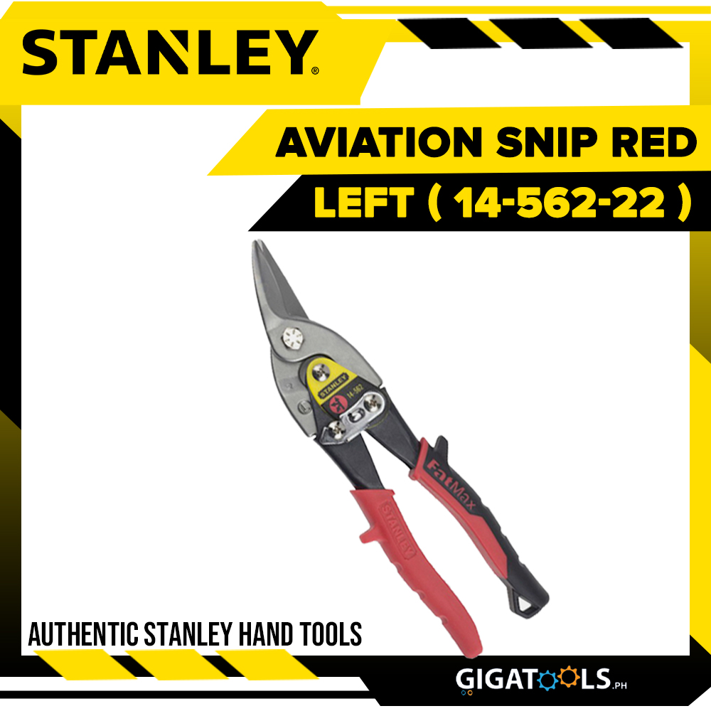 Stanley Fatmax Aviation Snip Red Left ( 14-562 ) / Yellow Straight ( 14 ...