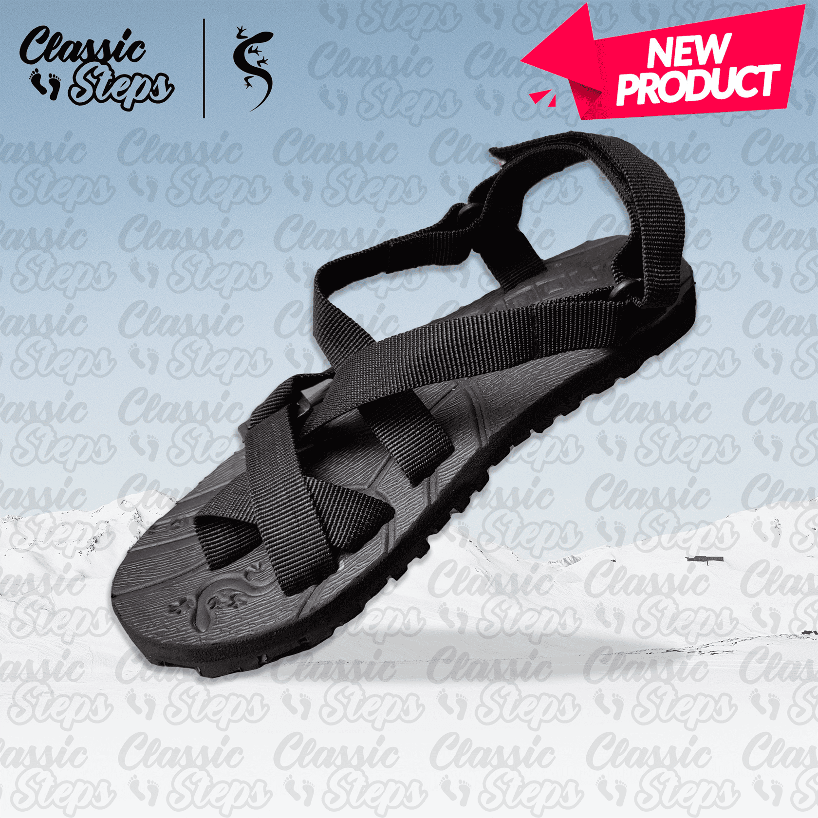 Classic Steps X Sandugo - Adventure Sandals (Black) | Lazada PH