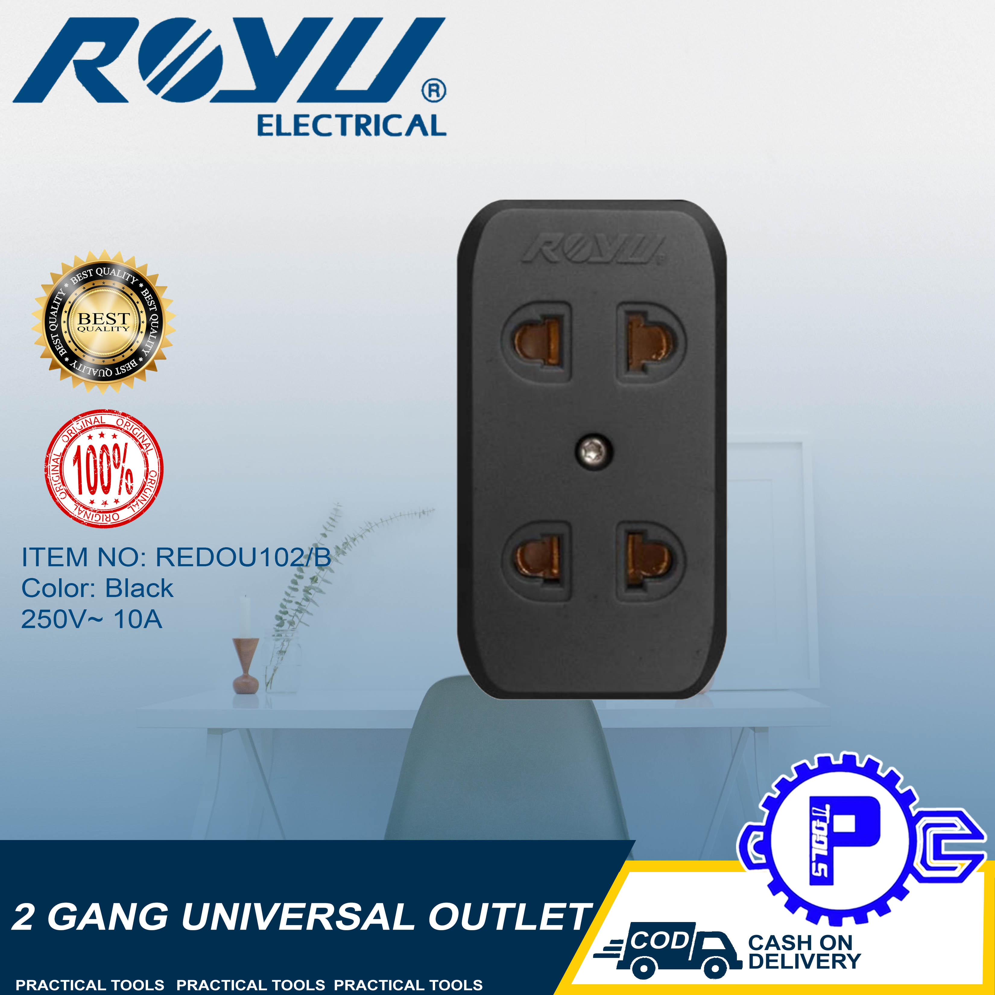 ROYU ELECTRICAL 2, 3 AND 4 GANG OUTLETS (NO CORD) | Lazada PH