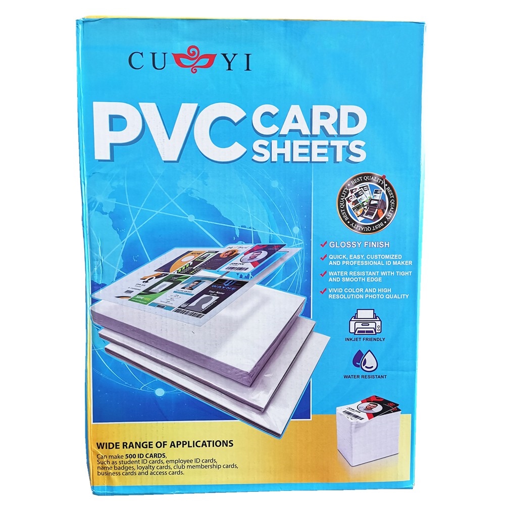 xm.ph cuyi brand PVC ID Film White - A4 - 50 sets / pack PVC Sheets ...