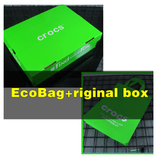 Crocs Eco bag color green and Crocs Original box | Lazada PH