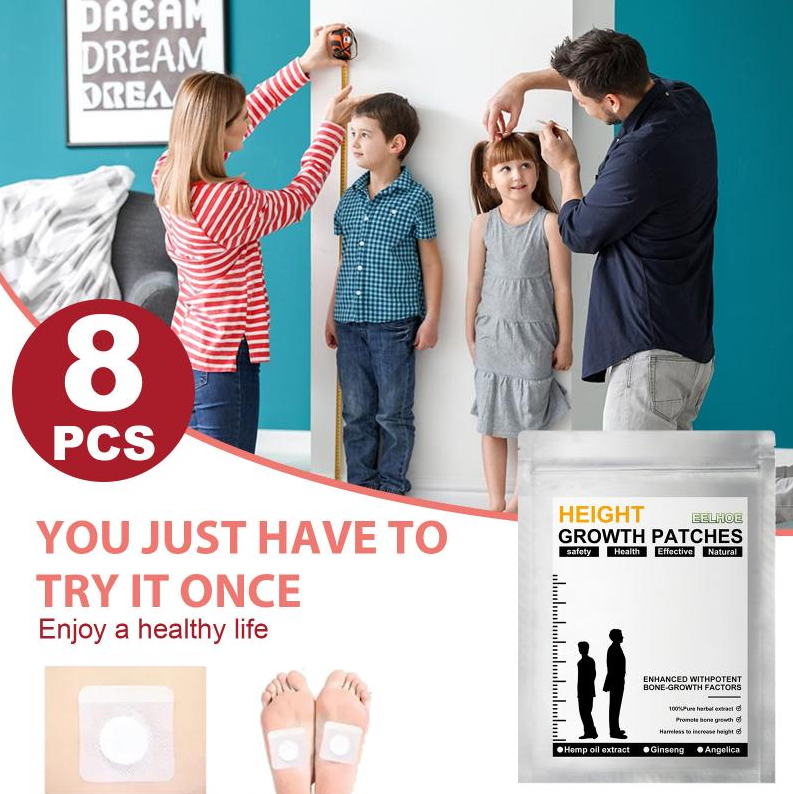 ORIGINAL 8pcs Foot Increase Height Growth Patches Adults Juvenile Body ...