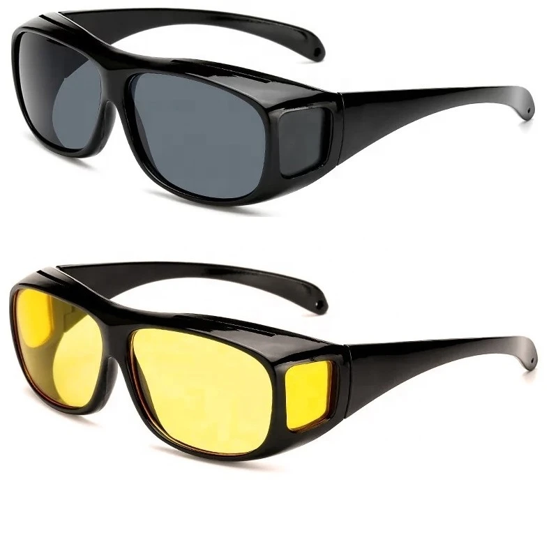 HD Vision Wrap Around Sunglasses Day & Night Visor | Lazada PH