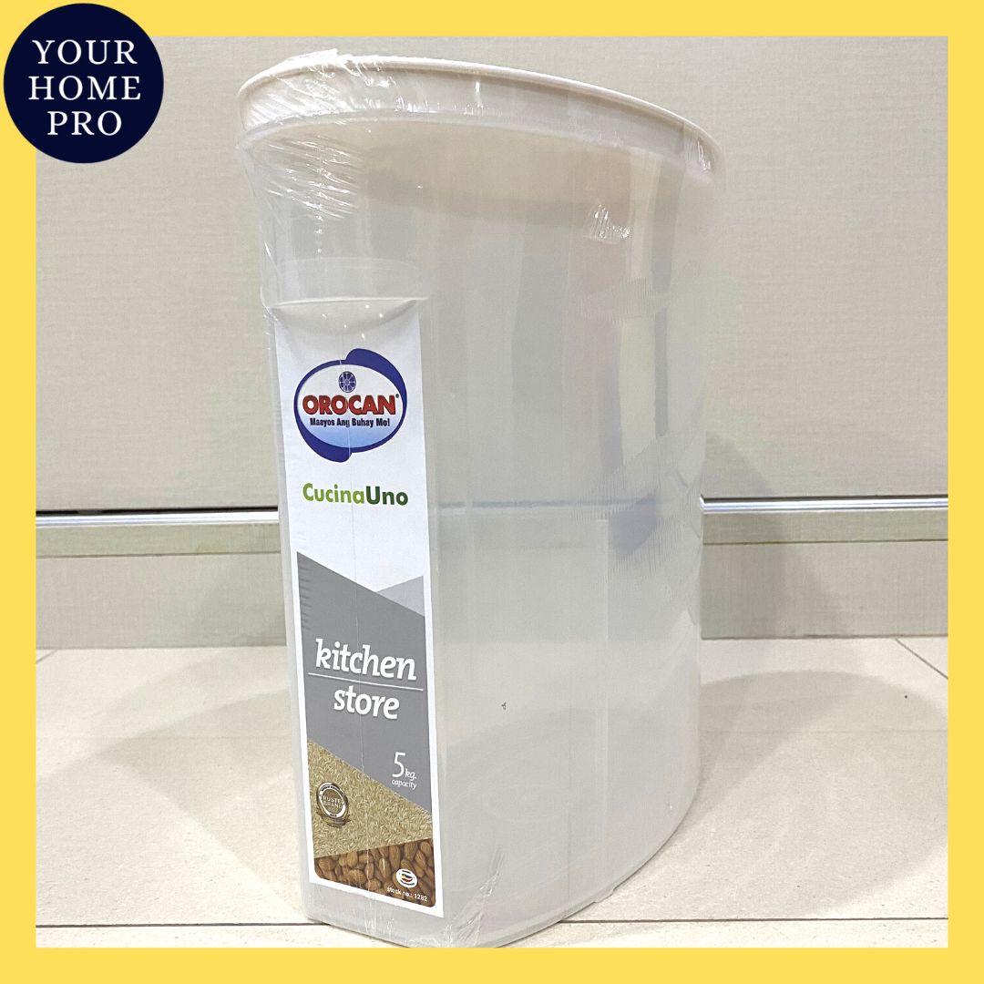 Orocan 5kg Rice Box Dry Food Storage Container with Lid, for Pasta ...