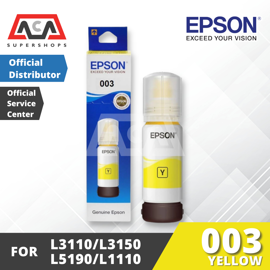 EPSON INK 003 CMYK FOR L3110/ L3150/ L5190/ L1110 | Lazada PH