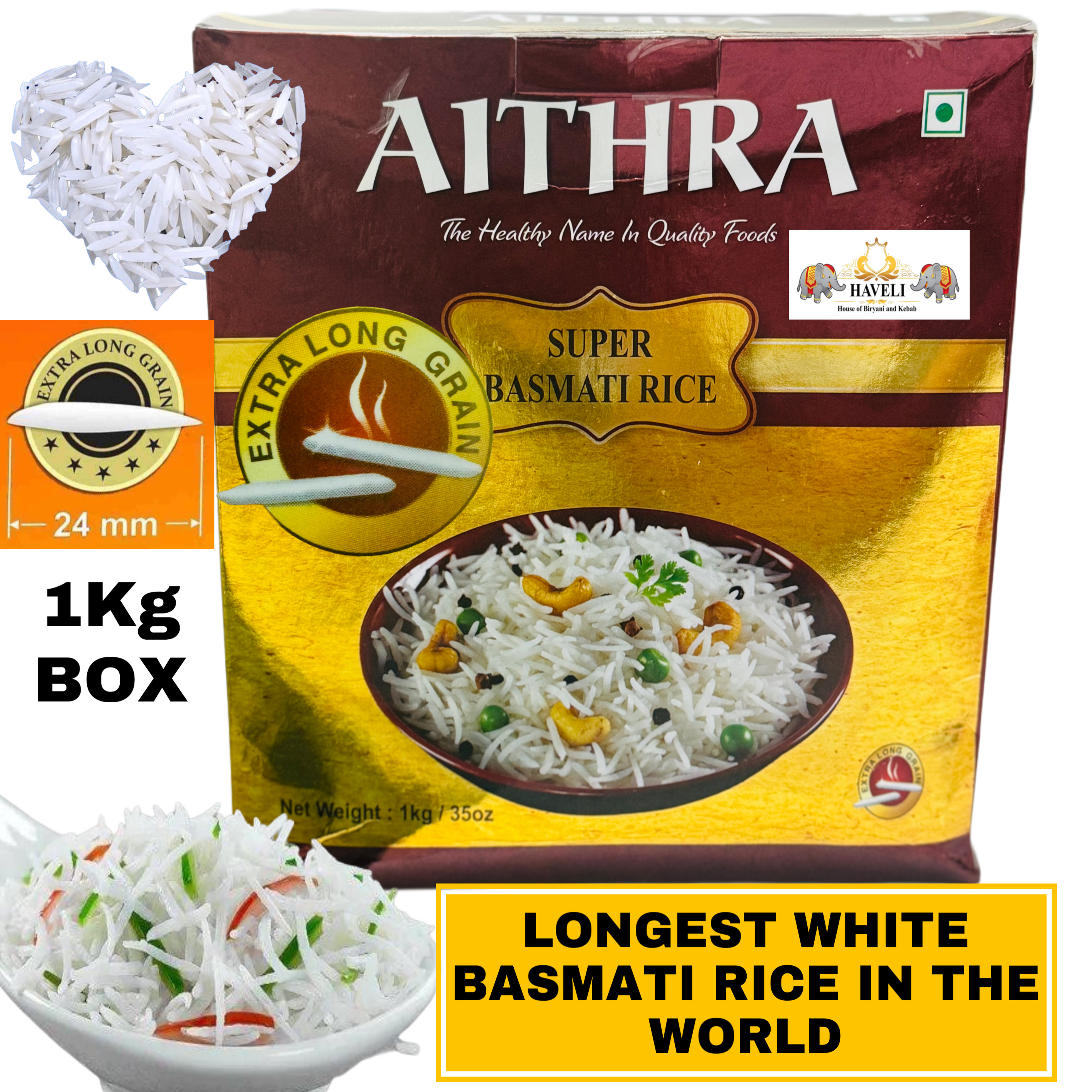 Aithra 1kg Super Basmati Rice | Lazada PH