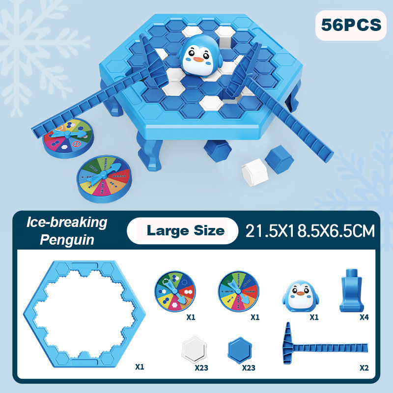 Large Ice Breaking Penguin Game Parent Child Interactive Toys Board ...