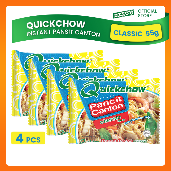 Quickchow Pancit Canton Classic (4 x 65g) | Lazada PH