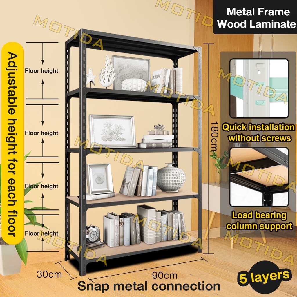 [Load-bearing]Triangular Steel Shelf 5 Layer Rack Metal Rack Steel ...