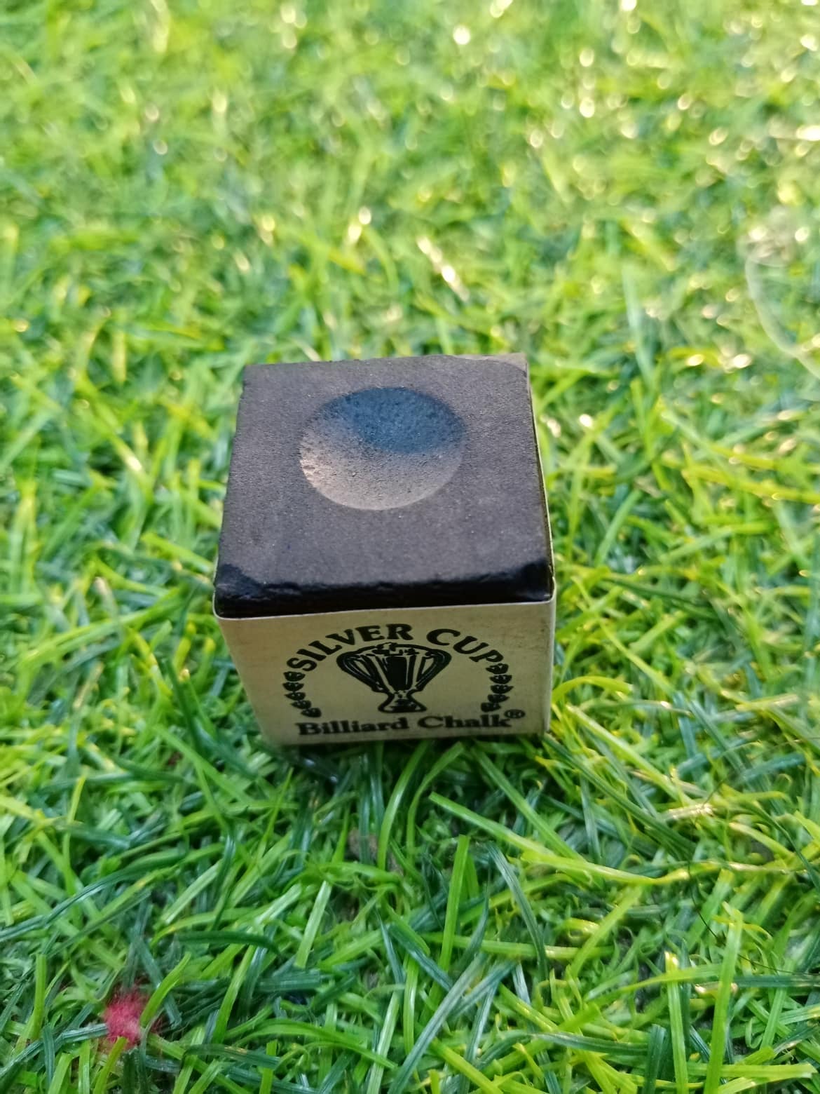 1PC SILVER CUP BLACK BILLIARD CHALK / TISA PARA SA TIP / GAMIT SA ...