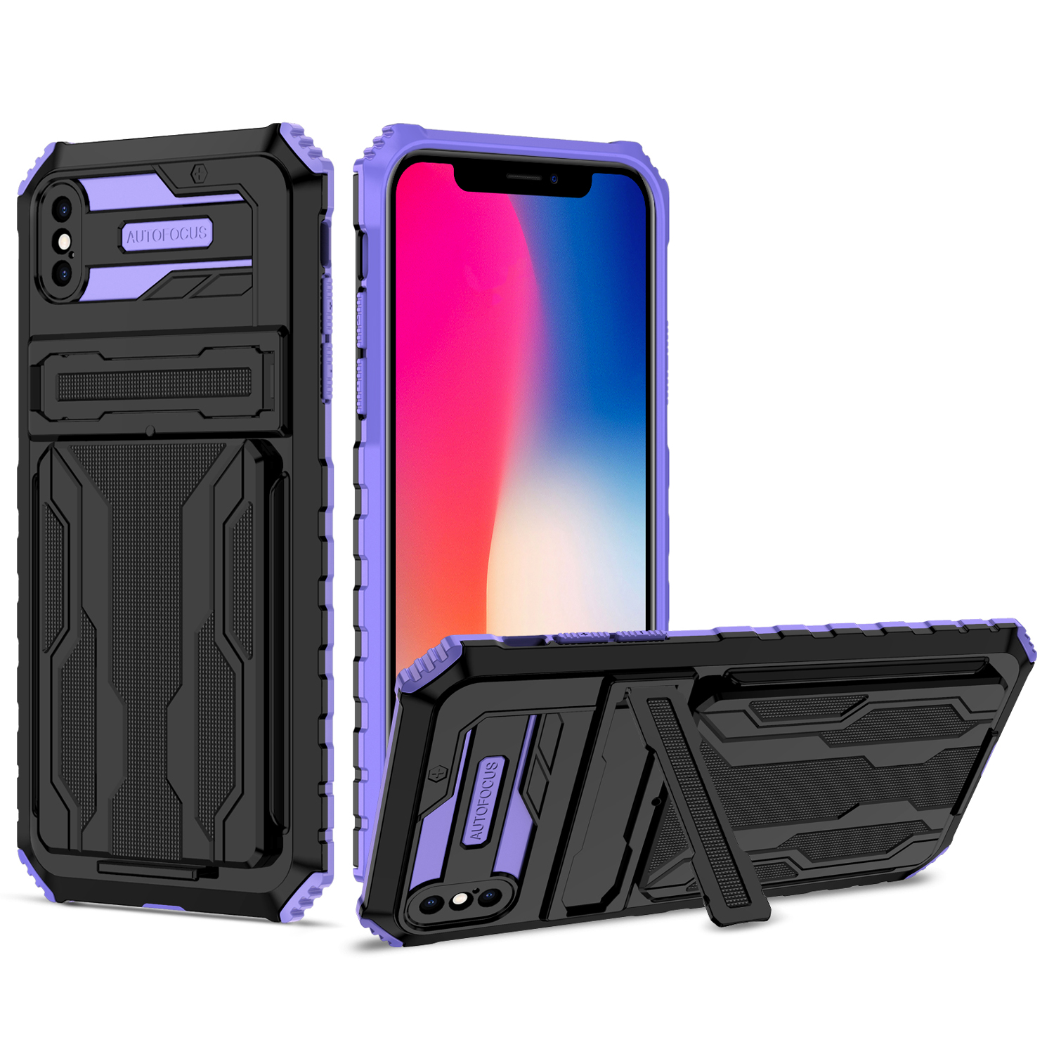 iPhone XS Max Case ,EABUY Three-in-one Multifunctional Hidden Credit ...