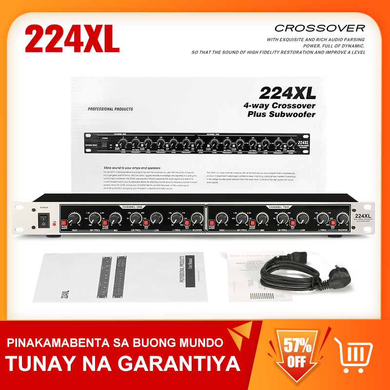 224XL crossover 4 frequency subwoofer professional stage home digital ...