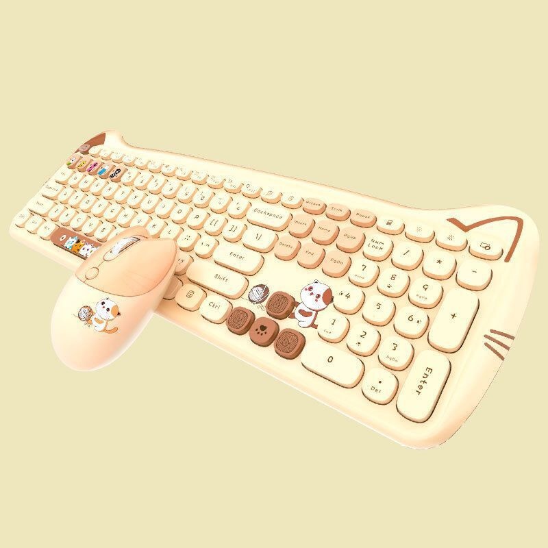 MOFII Ferris Hand Meow Meng PLU Wireless 2.4G Keyboard and Mouse Set ...