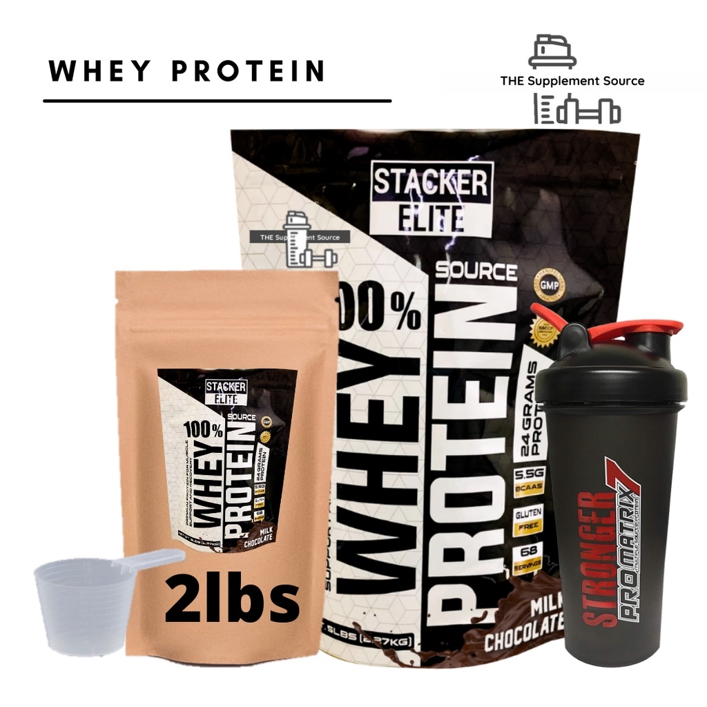Stacker Whey Protein 1lb 2lbs FREE Amino Tablets Protein Powder | Lazada PH