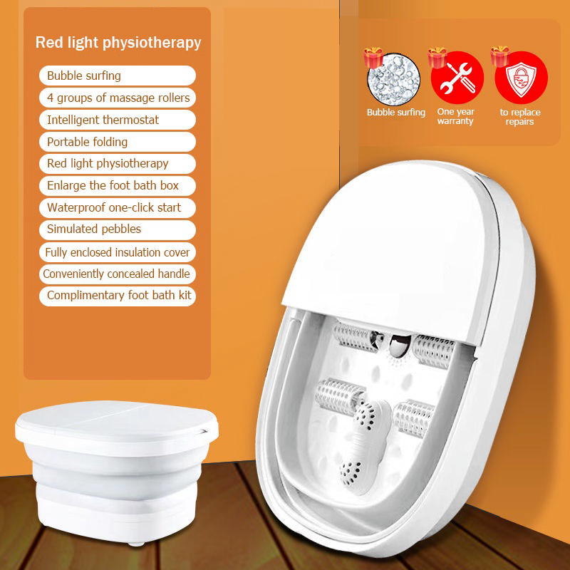 Sincecu Foldable Portable Foot Bath Constant Temperature Heating Red ...