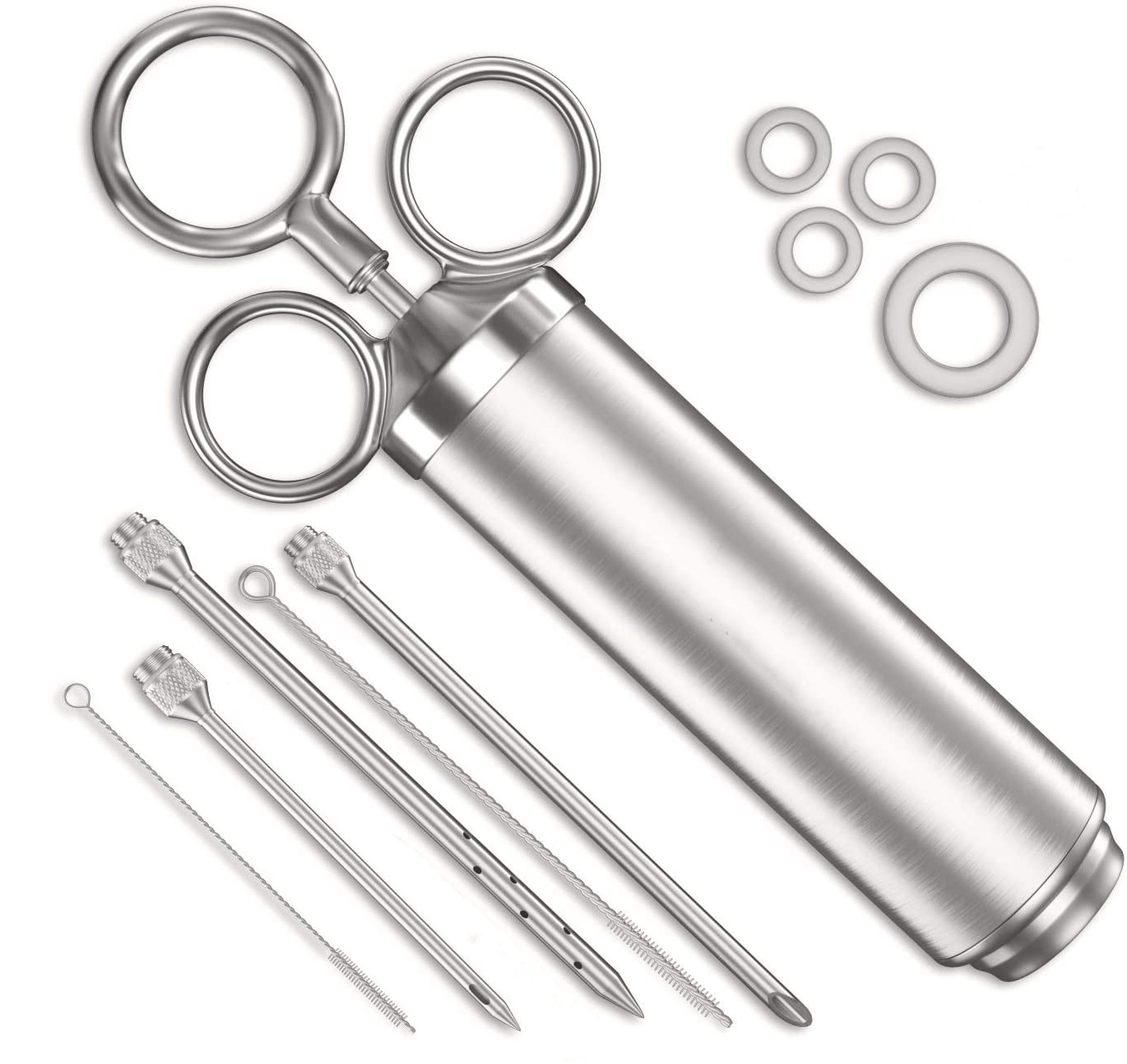 304 Stainless Steel Meat Marinade Injector Syringe, Meat Injector ...