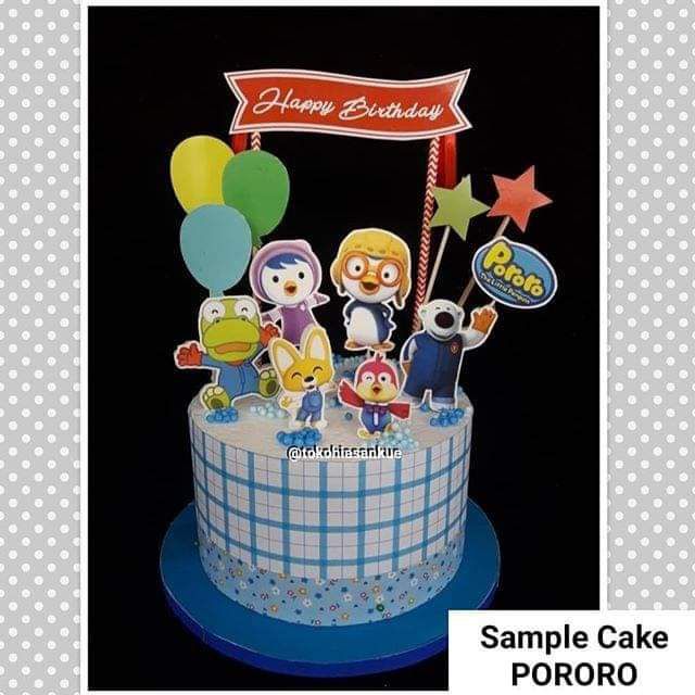 Pororo And Friends Cake