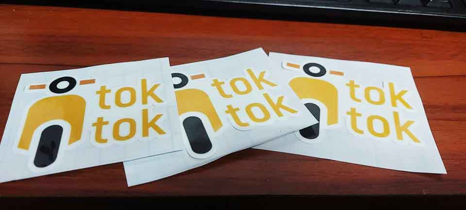 TOKTOK RIDER LOGO vinyl laminated waterproof sticker | Lazada PH