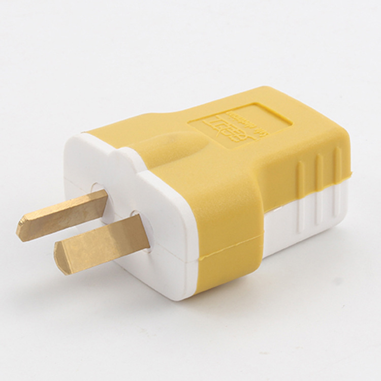 2 Pin Flat Pin Top Plug, Rotary T-type power plug，rubber coated，for ...