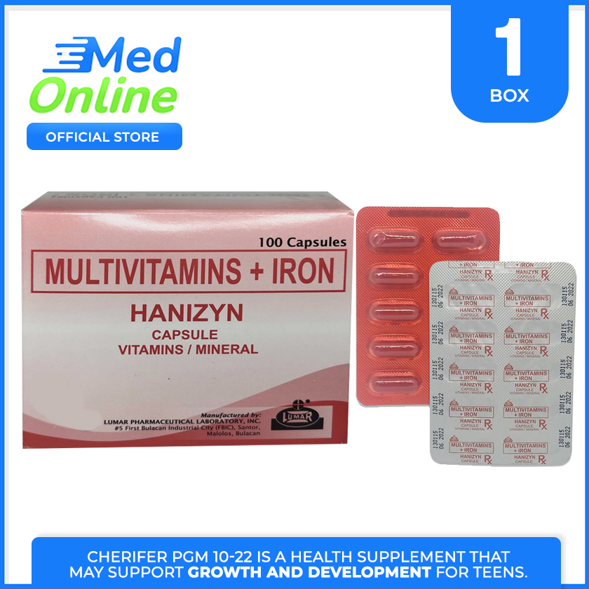 HANIZYN (MULTIVITAMIN + IRON) stresstab | Lazada PH