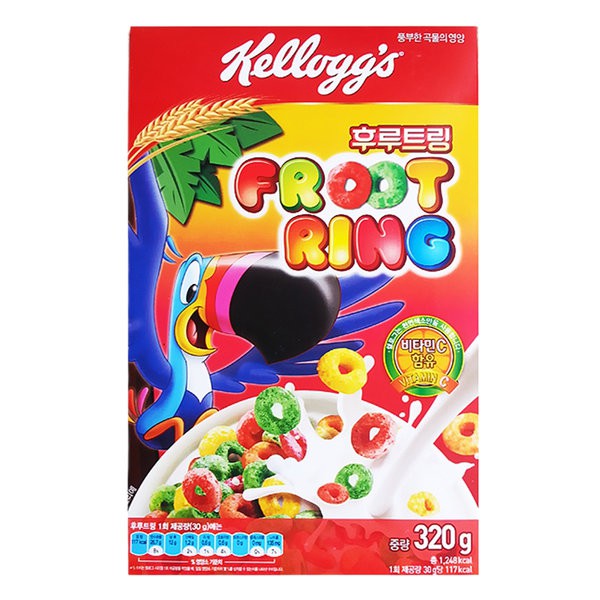 Kellogg's Korean Corn Frost / Almond Flakes 300g / Fruit Rings 320g ...