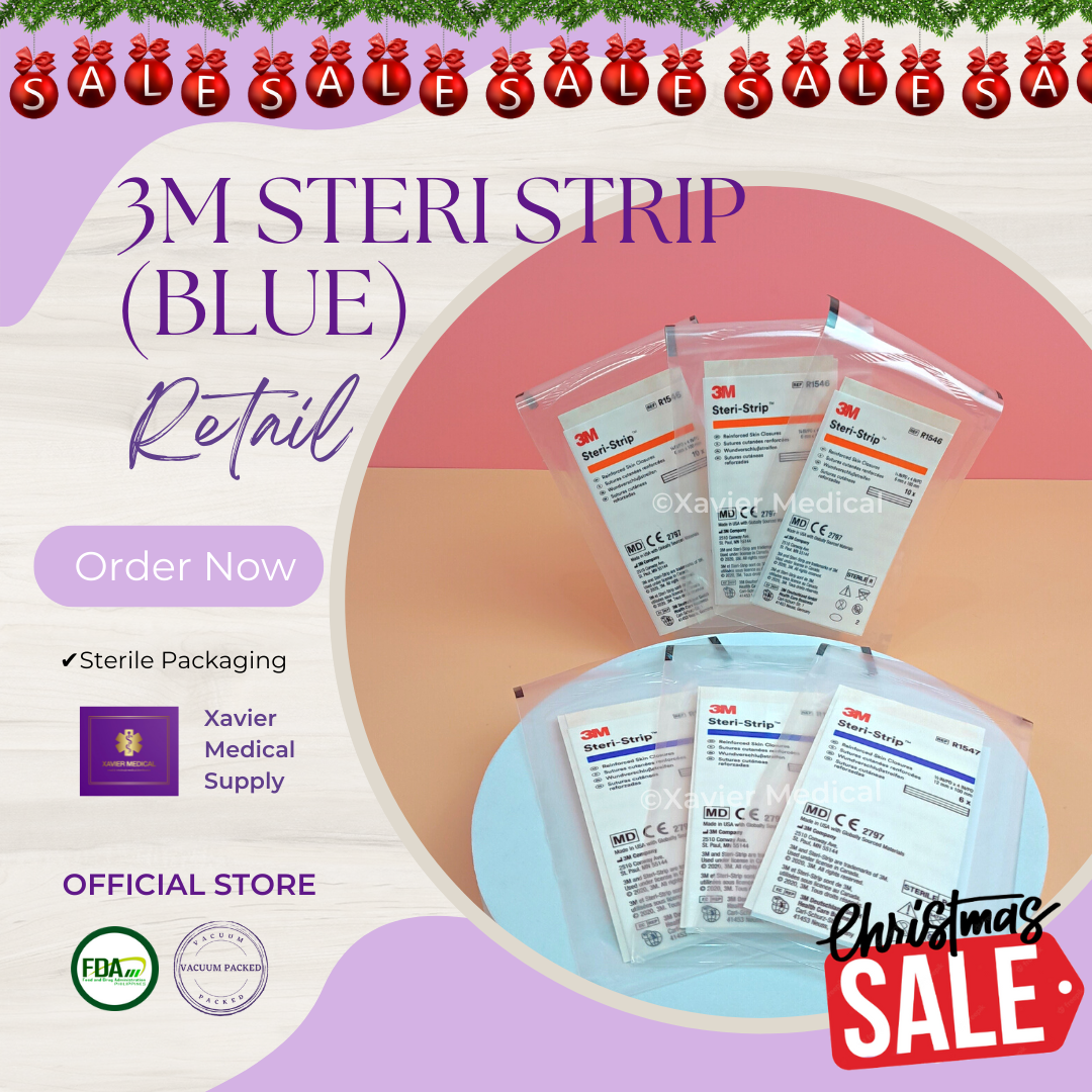 3M Steri Strip Blue Retail (Sold per pack and Buy 1 Get 1 Free) | Lazada PH