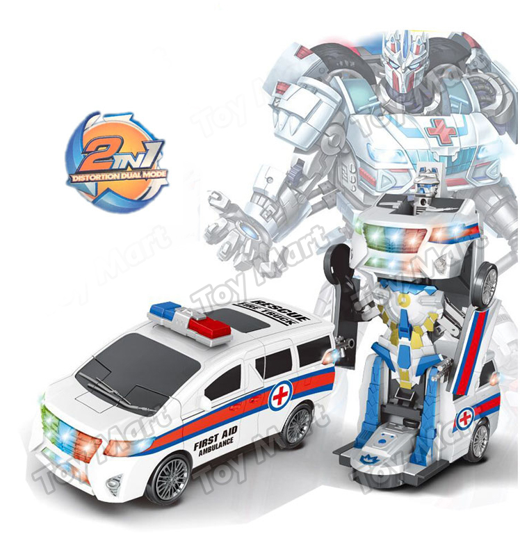 First Aid / Fire Fighting Pioneer Rescue Ambulance Transformer Robot ...