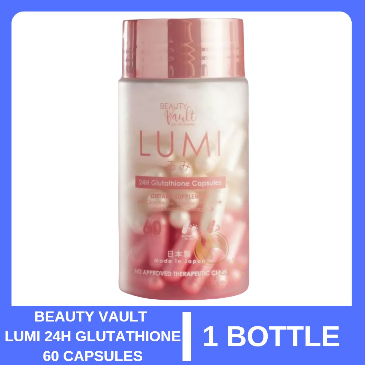 LUMI 24H Glutathione Capsules by Beauty Vault 60 capsules ( 1 Bottle ...