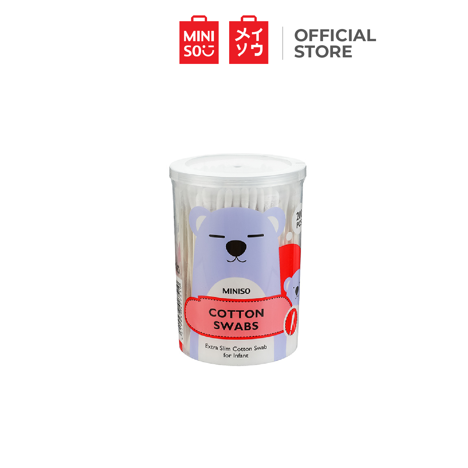 MINISO Extra Slim Cotton Buds Swab for Infant Babies 200 Pcs | Lazada PH