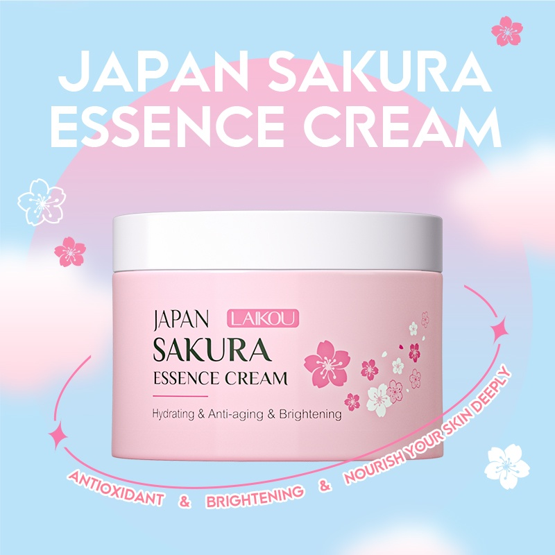 Japan Sakura Essence Cream Hydrating Brightening Anti Aging Improving ...