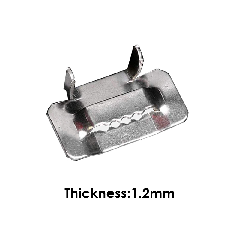 100pcs 304 Stainless Steel Strap Buckles Stainless Steel Band Buckles 1 ...