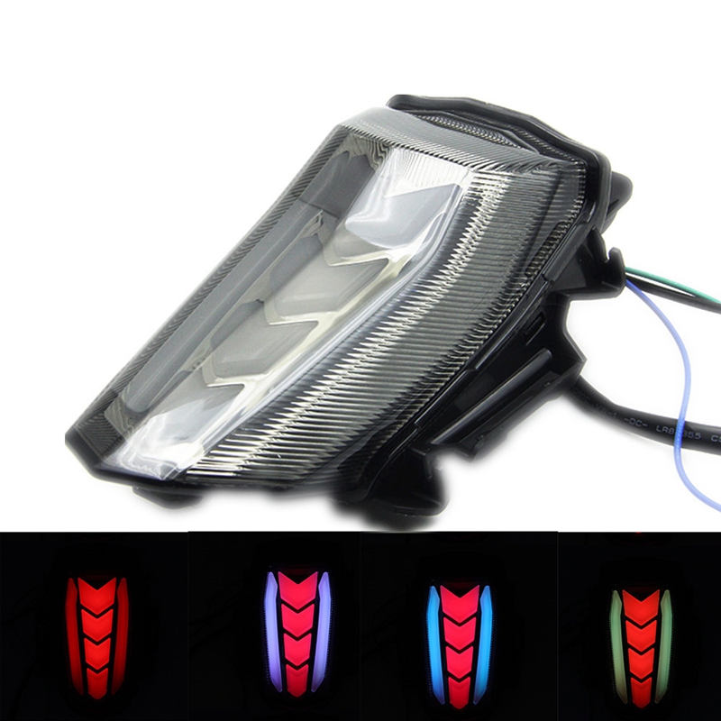 Motorcycle Integrated LED Tail Light Brake Stop Light Turn Signals for ...