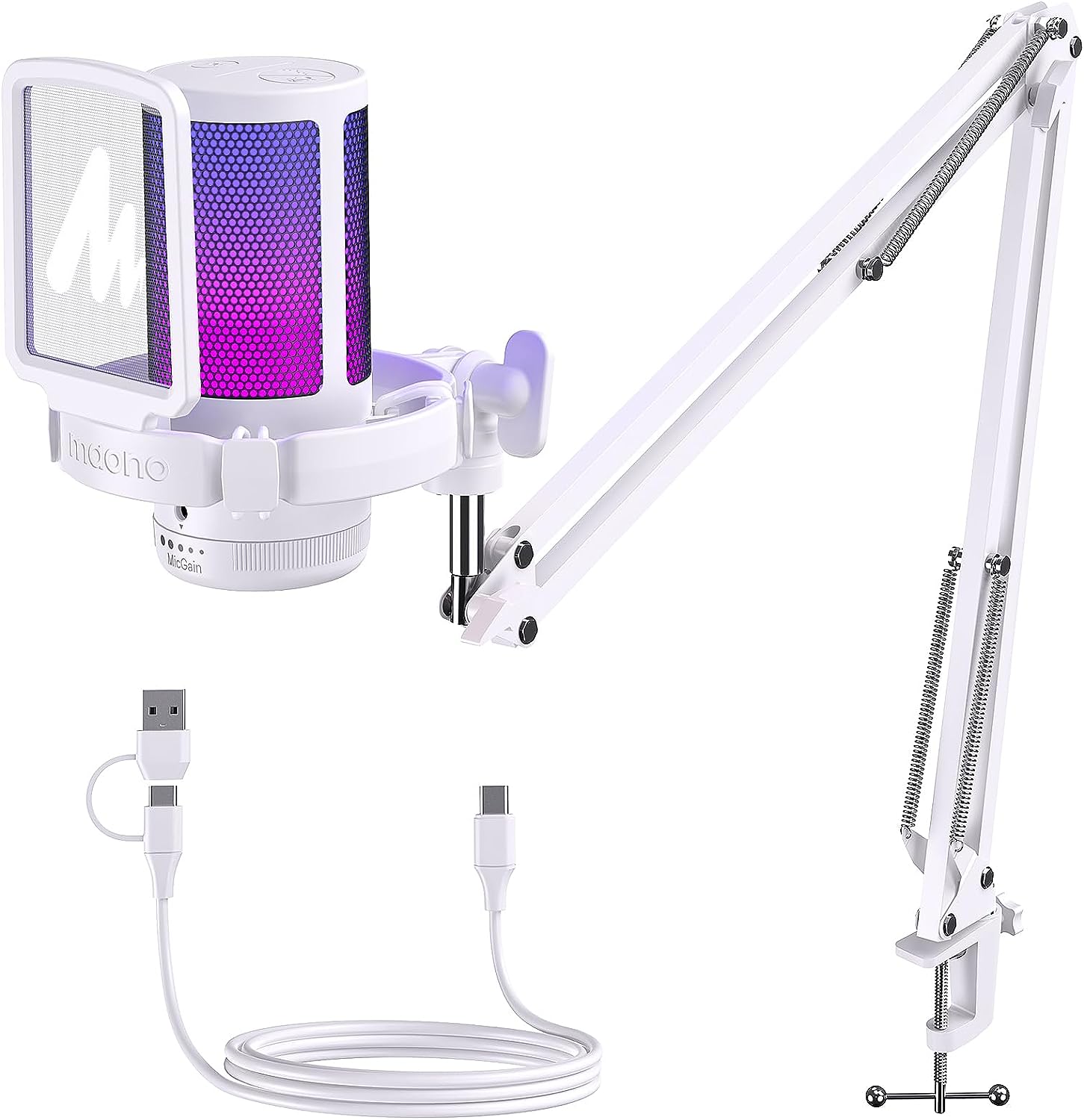 Manila Stock MAONO DGM20 /DGM20S Noise Cancelling Gaming Mic for PC ...