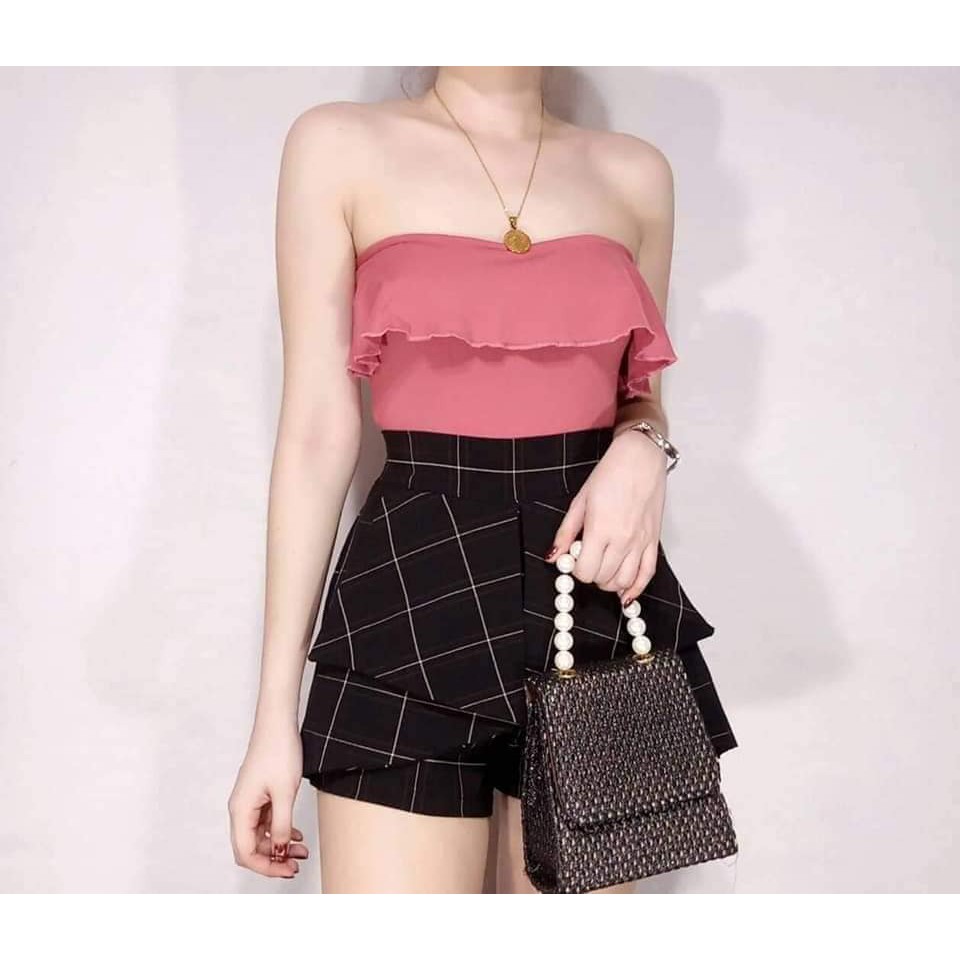 Tara Sexy Garter Tube Crop Top | Lazada PH
