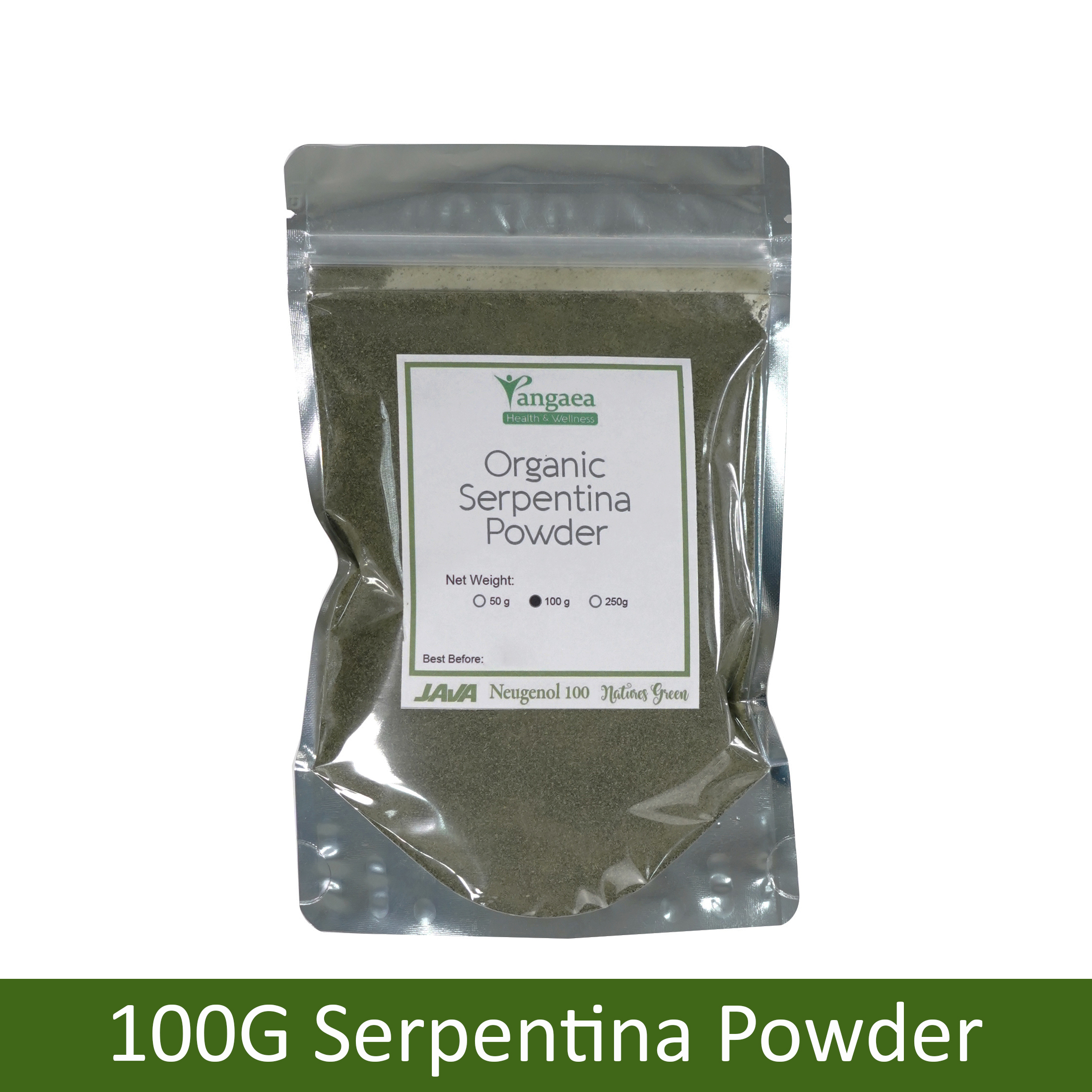 Pure and Organic Serpentina Powder (100g, Re-sealeable bag) | Lazada PH