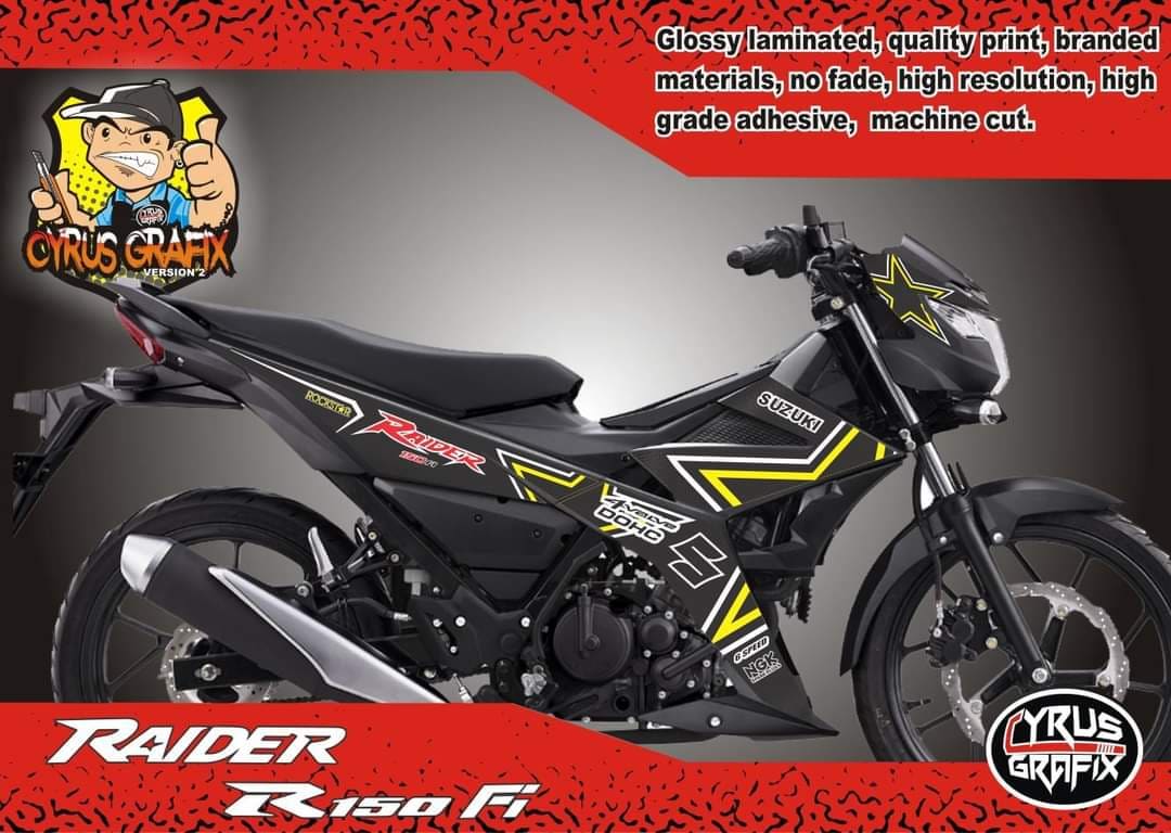 RAIDER FI 150 ROCKSTAR EDITION DECALS | Lazada PH