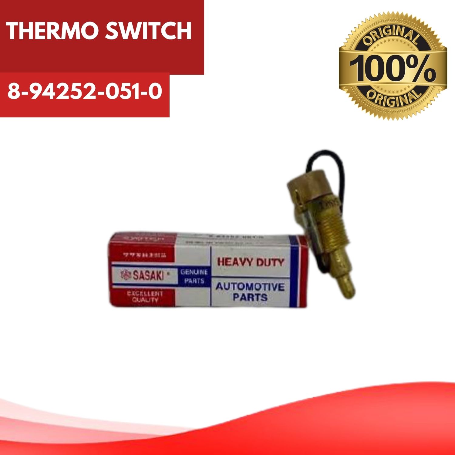 Original Sasaki Japan Quality 8-94252-051-0 Isuzu 4BE1 Thermo Switch ...