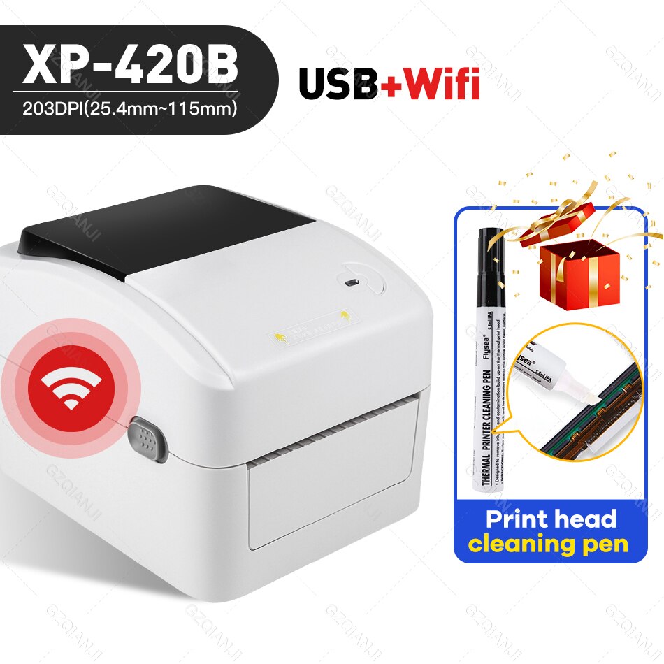 XP-420B Thermal Label Barcode Shipping Printer 4 Inch Support QR Code ...