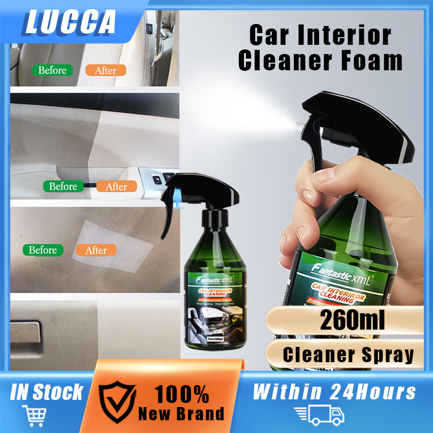 260ml Car Spray Foam Cleaner Multi Purpose Seat Leather Interior Cleaning Engine Ceiling Cleaner ...
