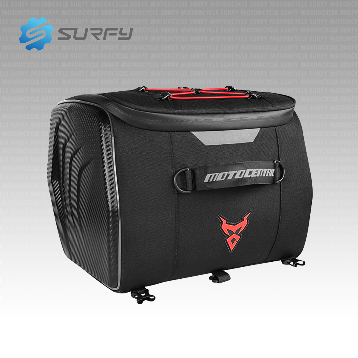 MotoCentric Tunnel Bag Rear Seat Bag 20L Hard Shell Waterproof With ...