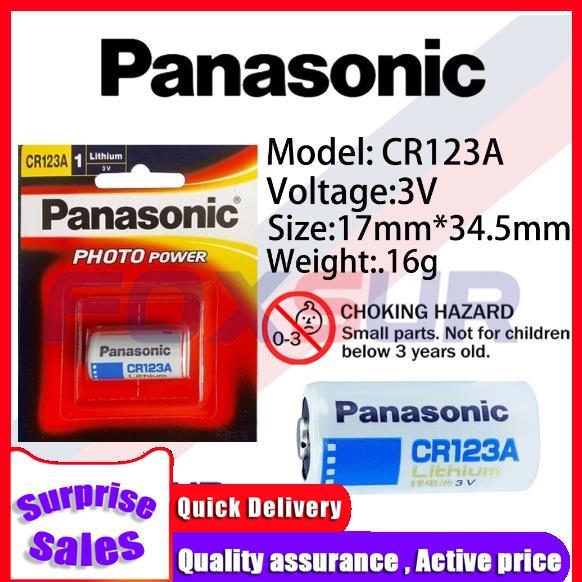 Panasonic CR123A CR2 LIthium NON-RECHARGEABLE Battery | Lazada PH