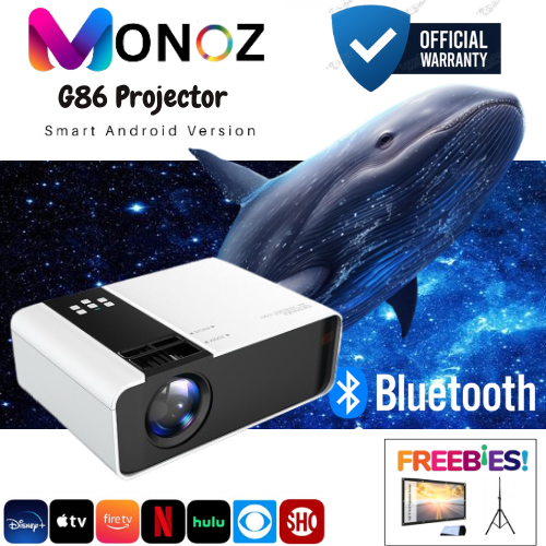 Monoz Mini Projector G86 Home TV Wifi HD 1080P Wireless Mirroring ...