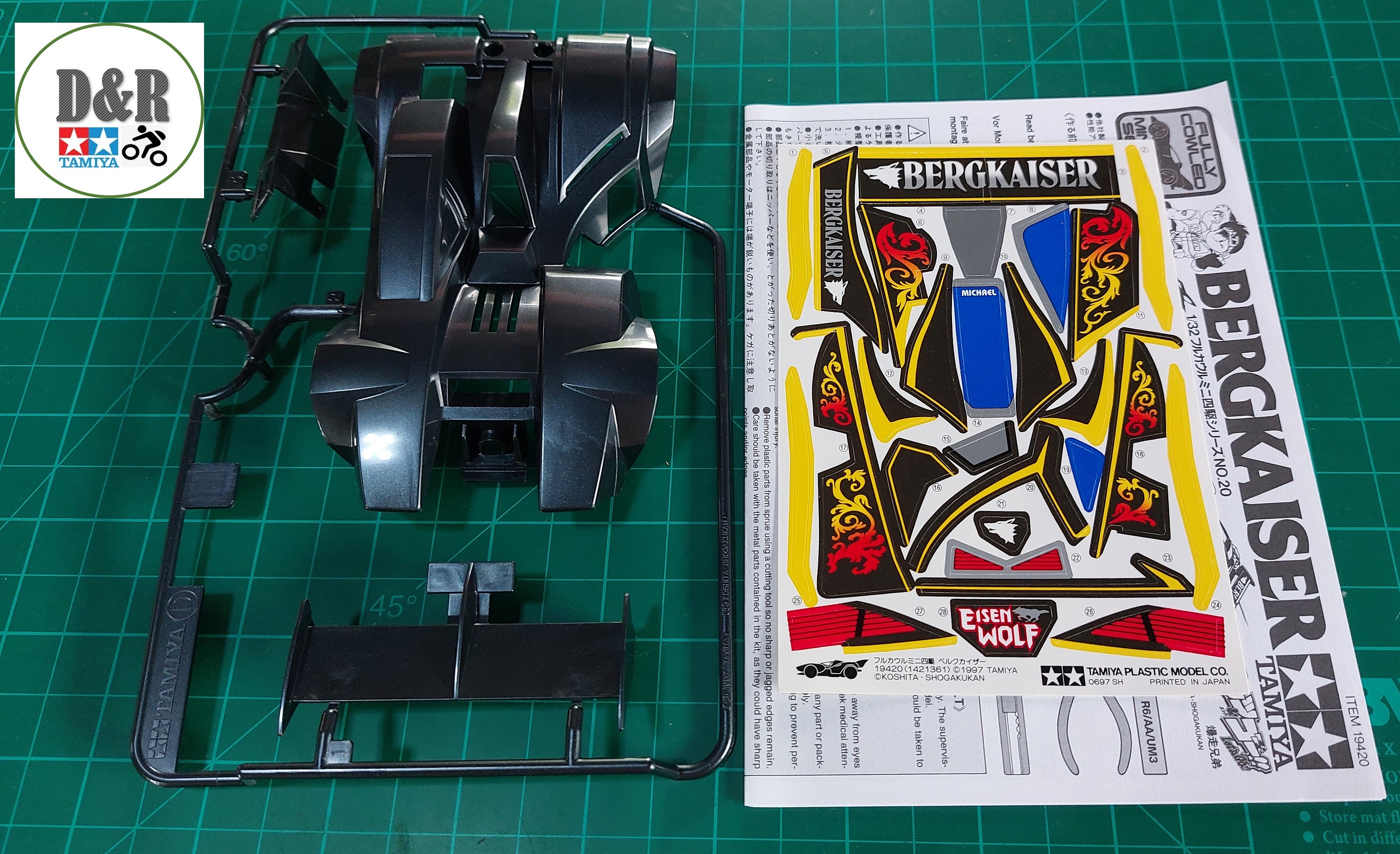 Tamiya Super 1 (S1) Bergkaiser Cowl and Sticker | Lazada PH