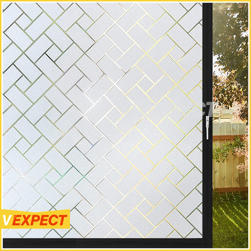Frosted Window Film Sticker, Non-Adhesive Glass Window Sticker Film ...