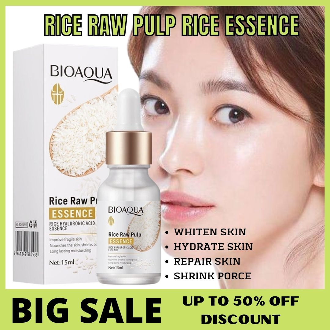 SALE!! BIOAQUA Rice Raw Pulp Serum Deeply Saturate All Layers Of Skin ...