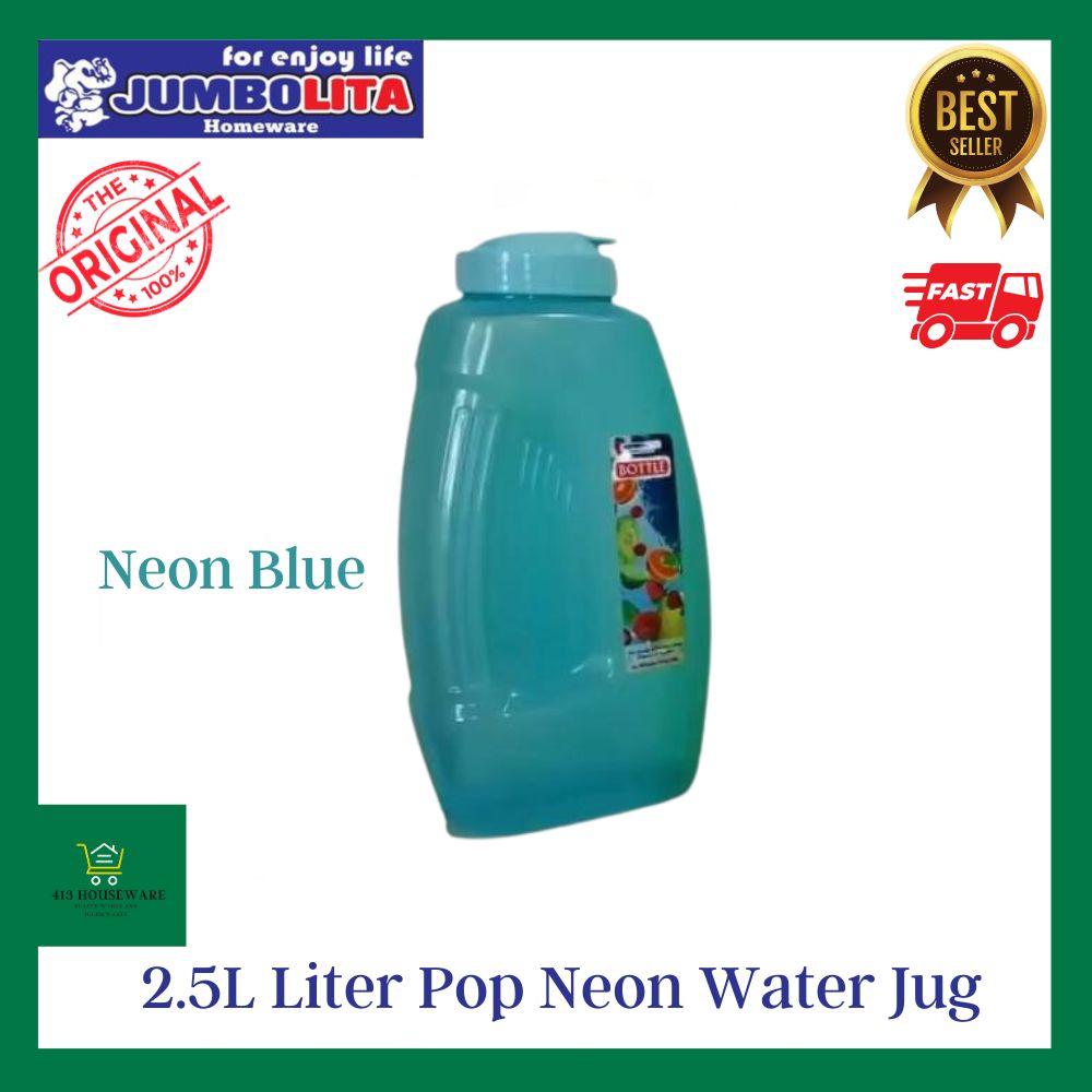 2.5L Pop Handy Water Jug Neon Bottle Pitcher Pitchel Juice Container ...