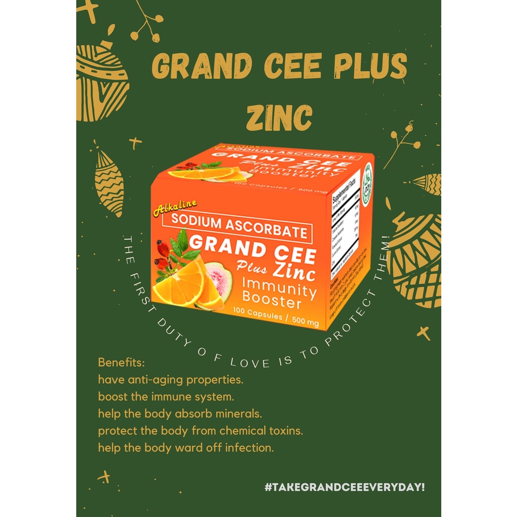Grand cee plus zinc ascorbate acidnEA | Lazada PH
